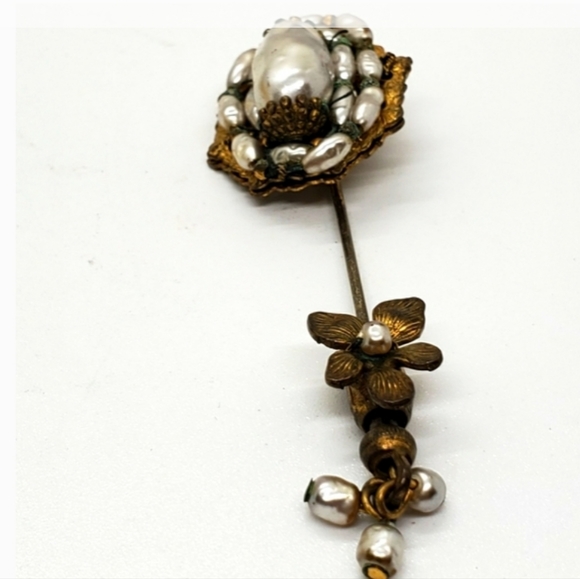 Miriam Haskell | Jewelry | Vintage Very Rare Miriam Haskell Signed Pin ...